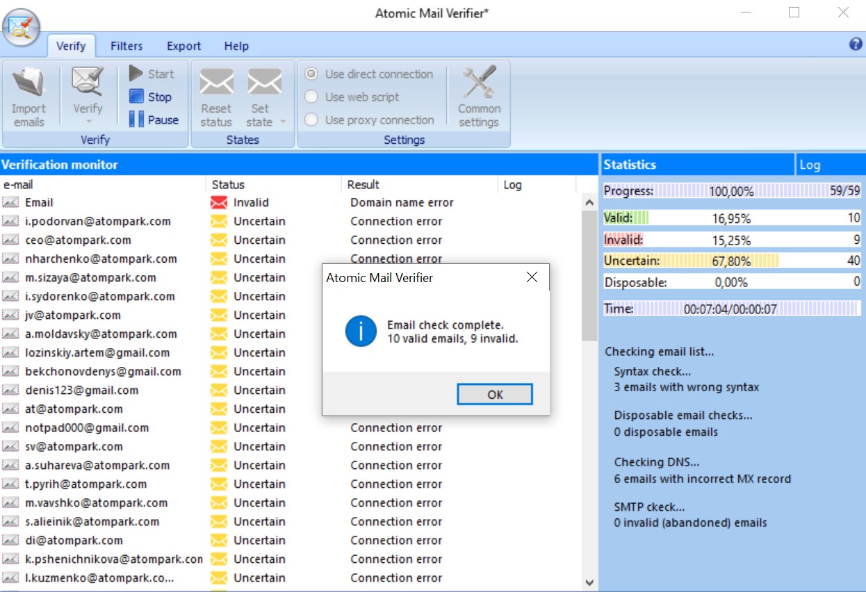 Email Verifier Software — Bulk Email Address Verification Tool ...