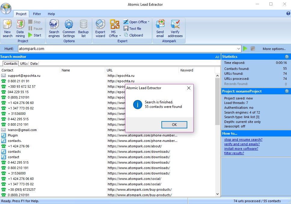 Email Hunter – Find And Extract Any Email Address — Massmail Software
